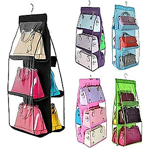 GUAGLL Wardrobe Storage Bag for Handbag Non-Woven Tote Bag Storage Wall Hanging Bag Finishing Storage Bag