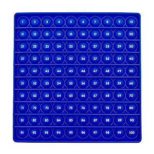 Junior Learning 100s Bubble Board, Multicolor (JL676), 8" x 8"