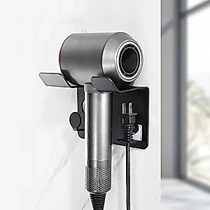 Hair Dryer Holder, Wall Mount Holder for Dyson Supersonic Hair Dryer - Blow Dryer Holder for Supersonic, Nail-Free to Install Self Adhesive - Hair Dryer Storage Stand for Bathroom Barbershop Gift