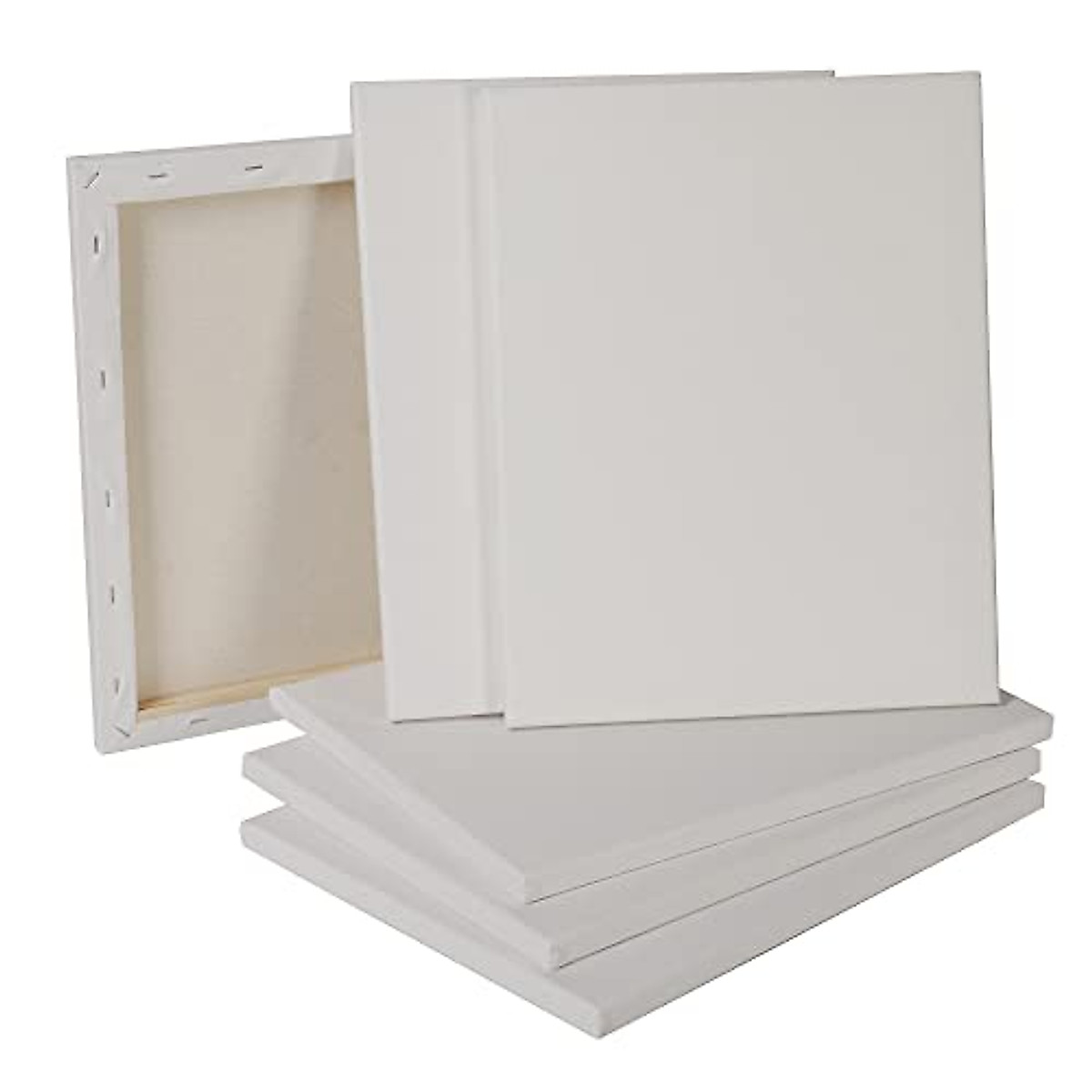 Zingarts Canvases for Painting 9x12Inch 6-Pack,100% Cotton Primed Painting Canvas Panels, Stretched Canvas Boards is for Professionals,Students & Kids, for Acrylic Paint, Oil, Watercolor, Gouache