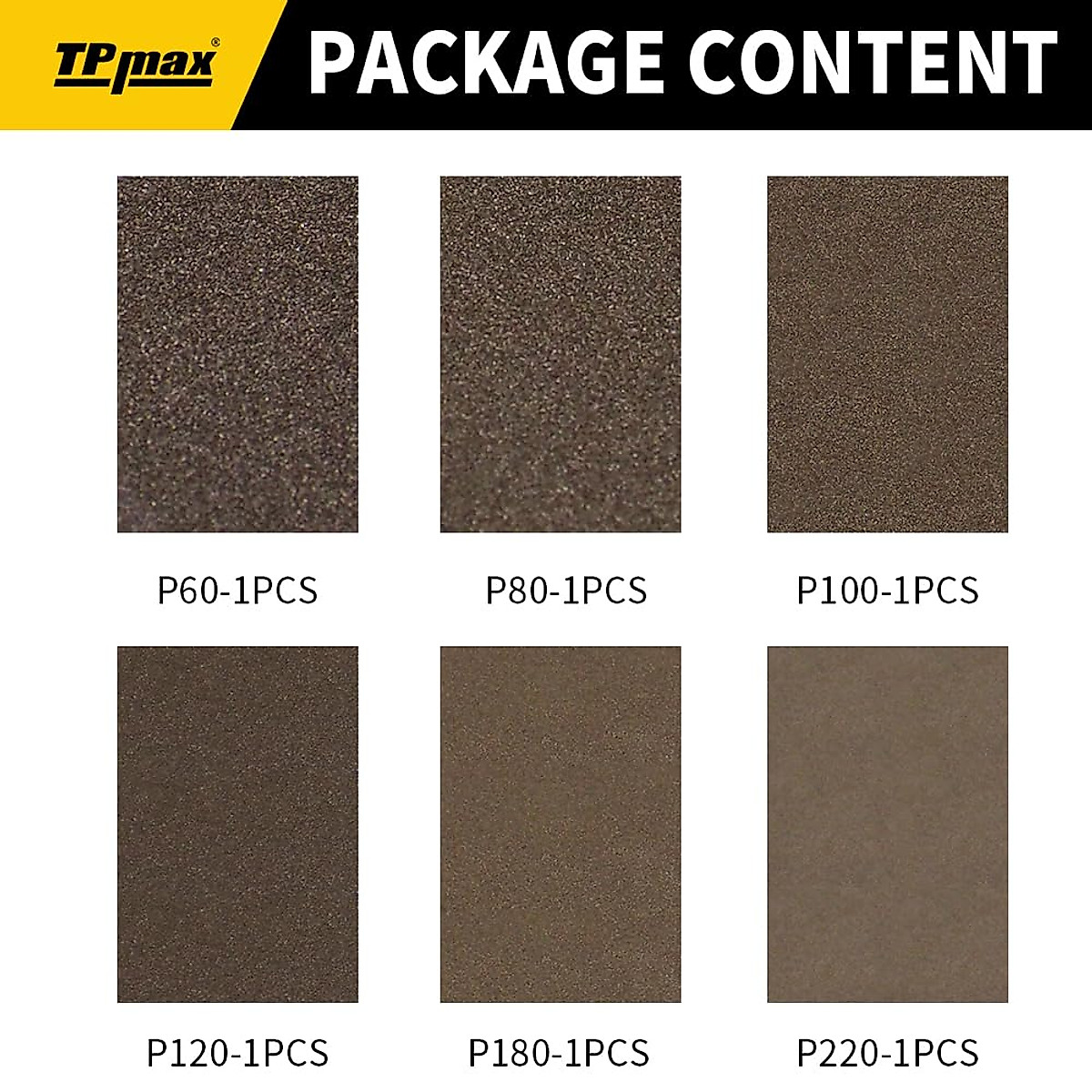 Sanding Sponge, Coarse/Medium/Fine/Superfine 6 Different Specifications Sanding Blocks Assortment,6 PCS,Washable and Reusable.