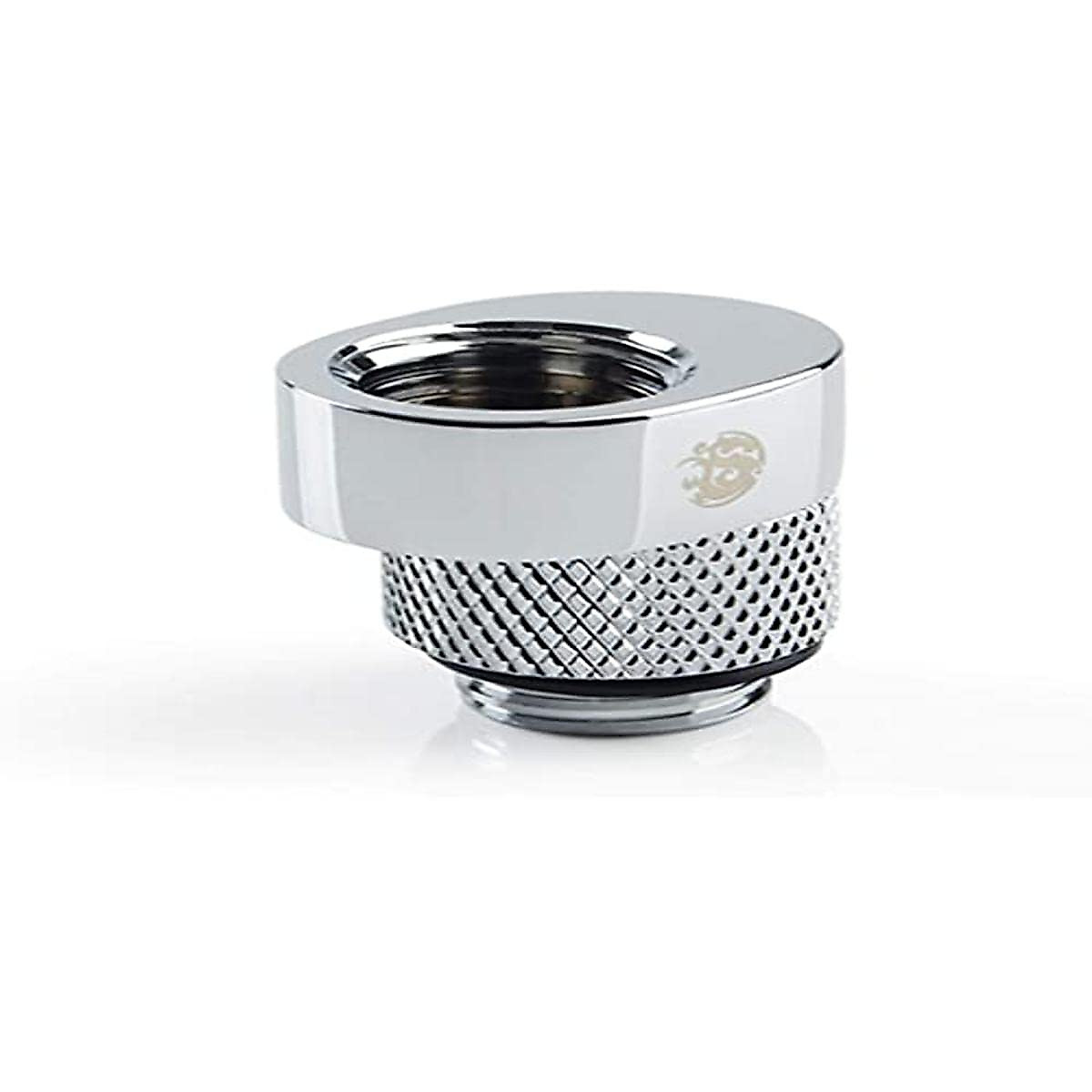 Bitspower X-Cross Adapter G1 / 4 inches AG on G1 / 4 inch IG - 5mm offset, Silver Shining