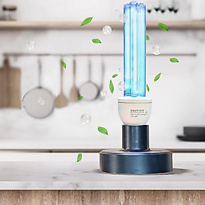 BAIMNOCM UV Light, UVC Lamp with E26 Base and Remote Control, UV-C Light Bulb 25 Watts Indoor Use, 1 Count