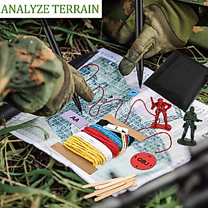 Eaasty Terrain Model Kit Army Platoon Land Navigation Kit Military Terrain Model Briefing Kit for Ranger School Squad Platoon Squad Leader Platoon SGT, Platoon Leader, or OCS SUT ROTC