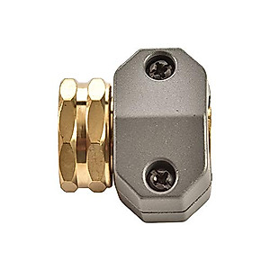Zinc and Brass Female Clamp Coupling,Fits 3/4" or 5/8" Garden Hose Repair Fitting
