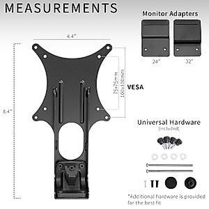 VIVO Quick Attach VESA Adapter Plate Bracket Designed for Samsung CF397 and CRG5 Monitors, 24 and 32 inch Full HD Curved Screens, MOUNT-SG03CF