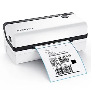 Rongta High Speed 4x6 Shipping Label Printer Commercial Thermal Postage Barcode Printers Compatible with Windows & MAC for Office Home Ebay, Amazon, FedEx, Shopify, RP420 White