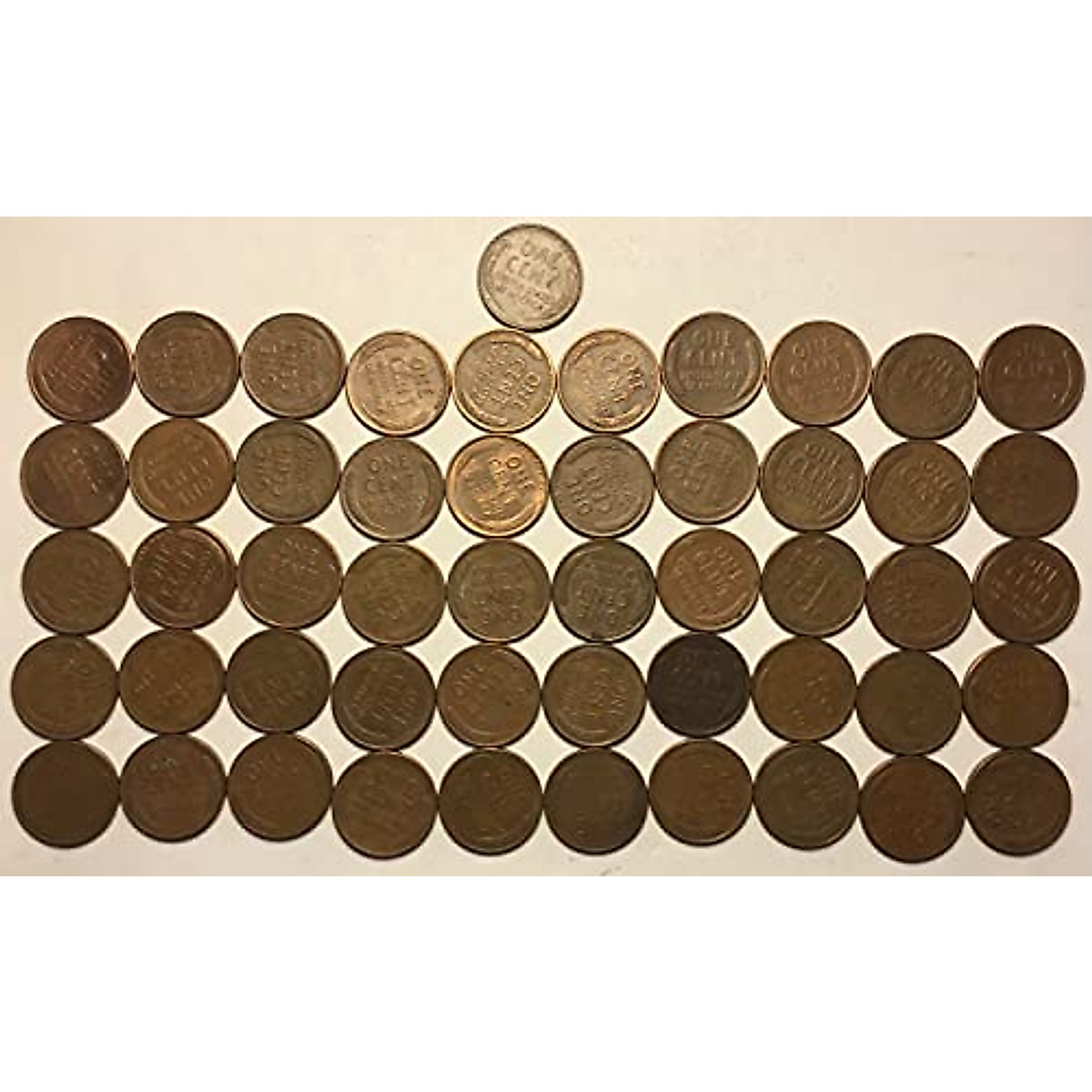 1953 D Lincoln Wheat Cent Penny Roll (50) Coins Penny Seller Very Fine