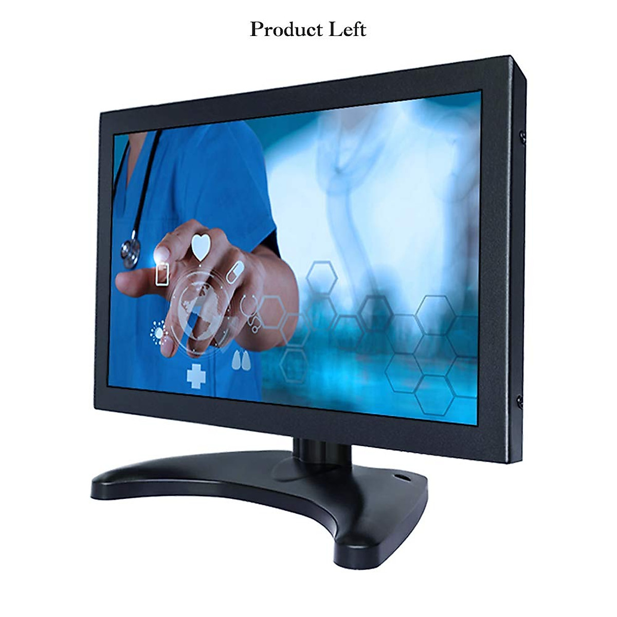iChawk 10.1" inch PC Display 1920x1200 16:10 IPS Widescreen 720p 1080p Full HD HDMI-in VGA USB Metal Shell Industrial Four-Wire Resistive Touch Monitor LCD Screen with Built-in Speaker W101MT-59HR