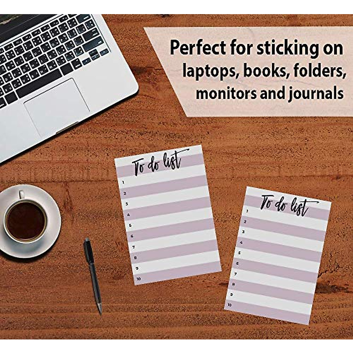 Small to-Do List Notepad, Large Sticky Notes, Lilac, 50 Pages, 4x6" by DAILY RITMO