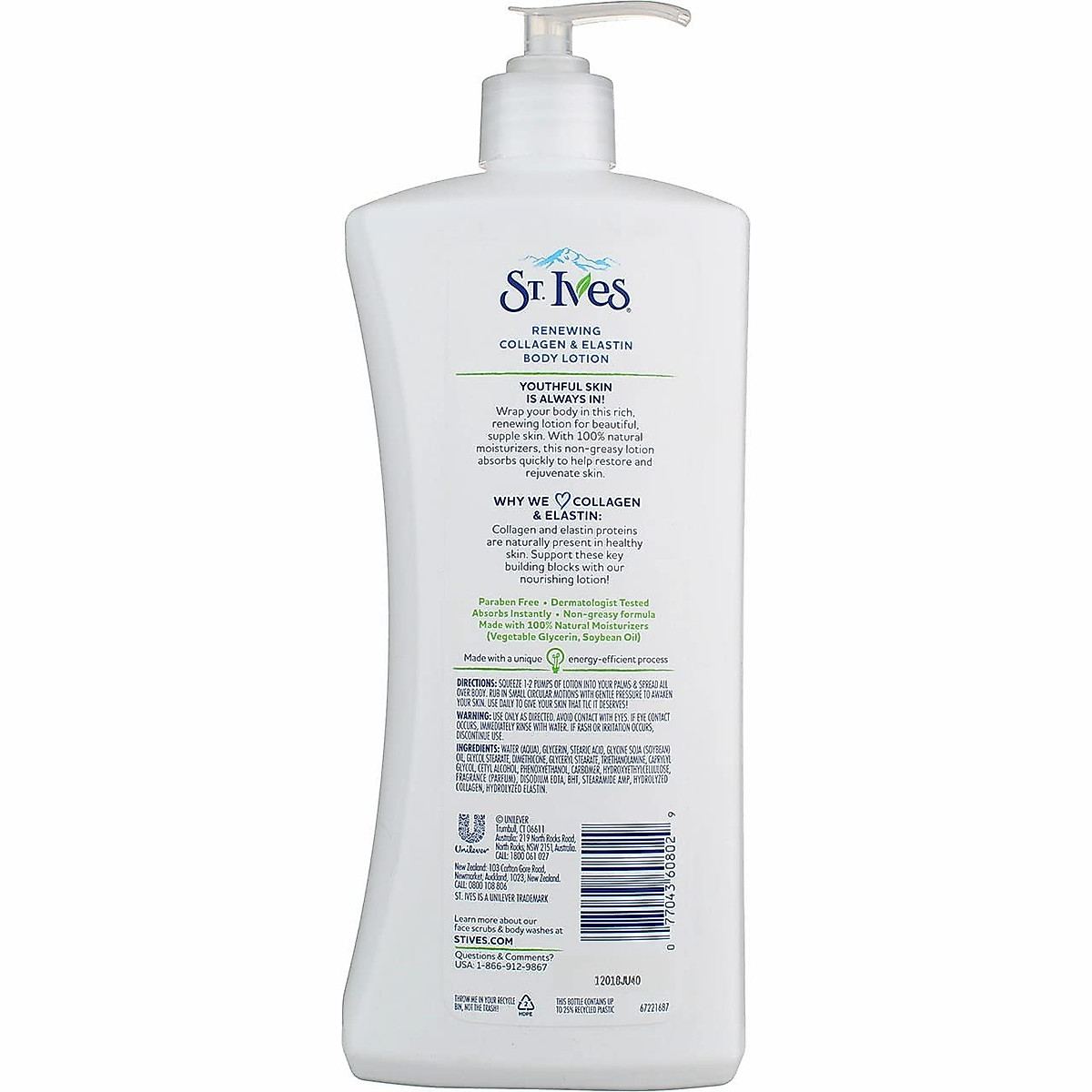 St Ives Body Lotion 21 Ounce Renewing (621ml) (Pack of 2)