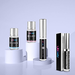 Libeauty Mini Eyebrow Lamination Kit,Long-lasting Fuller Brow Volume,Apply to DIY Eyebrow Perming at Home or Professional Salon with Eyebrows Raincoat Care Solution