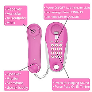 Kids Play Phone, Intercom Toy with Real Ring Sounds, Pretend Play Telephone, 23 ft Ultra-Long Phone Line with Kids to Chatting and Learning, Toddler Develop Communication Skill Toys, Kids Gift