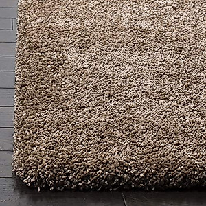 SAFAVIEH Milan Shag Collection 11' x 16' Dark Beige SG180 Solid Non-Shedding Living Room Bedroom Dining Room Entryway Plush 2-inch Thick Area Rug
