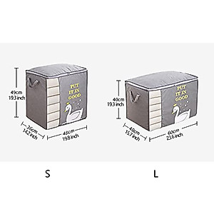 WDhomLT 2pcs Storage Bins with Lids Cartoon Print Fabric Storage Bins with Lids Fabric Cubes with Clear Window Fabric Foldable Storage Bins Organizer Containers Baskets Storage Bins for Clothes