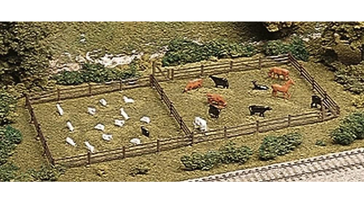 Atlas Model 777 Rustic Fence & Gate Kit for HO Scale Layouts