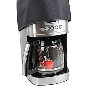 Hermitshell Dust Proof Cover with Soft Velvet Lining Fits Cuisinart DCC-3200AMZ / DCC-3400 PerfecTemp 14 Cup Programmable Coffeemaker (Black)