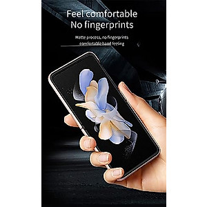 YJZSKRXFAK Case for Samsung Galaxy Z Flip5 5G 2023, Ultra Thin Slim Fit Elegant Business Smooth Cover Protective Cover Case for Galaxy Z Flip 5-Rose Gold