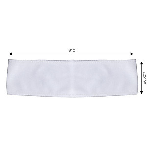 ForPro Professional Collection Stretch Headbands - Moisture Absorbent Disposable Spa - 2.25” W x 18” C - 48-Count