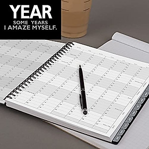 2022 Weekly & Monthly Planner by AT-A-GLANCE, 8-1/2" x 11", Large, Block Format, Elevation, Black (75950P05)