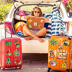 13 Pcs Summer Beach Car Magnets Cruise Door Magnets Decorations Pineapple Palm Tree Refrigerator Magnets Hawaii Tropical Magnets Fridge Decor Flamingo Magnetic Decals Sticker for Fridge