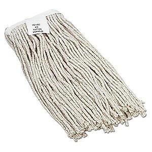 Boardwalk BWK2016R #16 Cut-End Standard Head Rayon Fiber Mop Head - White (12/Carton)