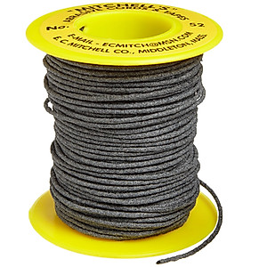Mitchell Abrasives 52A-25 Round Abrasive Cord, Aluminum Oxide 150 Grit .055" Diameter x 25 Feet