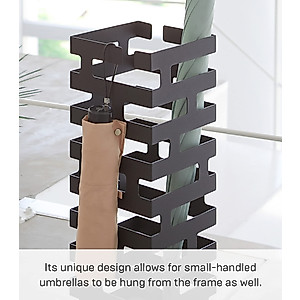 YAMAZAKI Home Storage Walking Canes | Steel | Umbrella Stand, Small, Black
