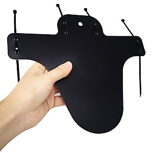 Honbay 2PCS Mountain Bike Folding Fenders Bicycle Mudguards with 8PCS Zip Ties for Front Tire
