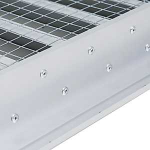 Fits 6x6 Wall Opening Anodized Aluminum Exterior Wall Vent by Handua | Gable Shed for Crawlspace, Outdoor, Doors, Attic | Weatherproof, Rain&Rust Proof, Water Resistant Grille Overall: 8"W X 8"H