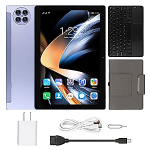 fannay 10. for Android 12 Learning for 1 Inch Tablet, 8GB 256GB Tablet 2 in 1 8 Core CPU 2.4G 5G WiFi (US Plug)