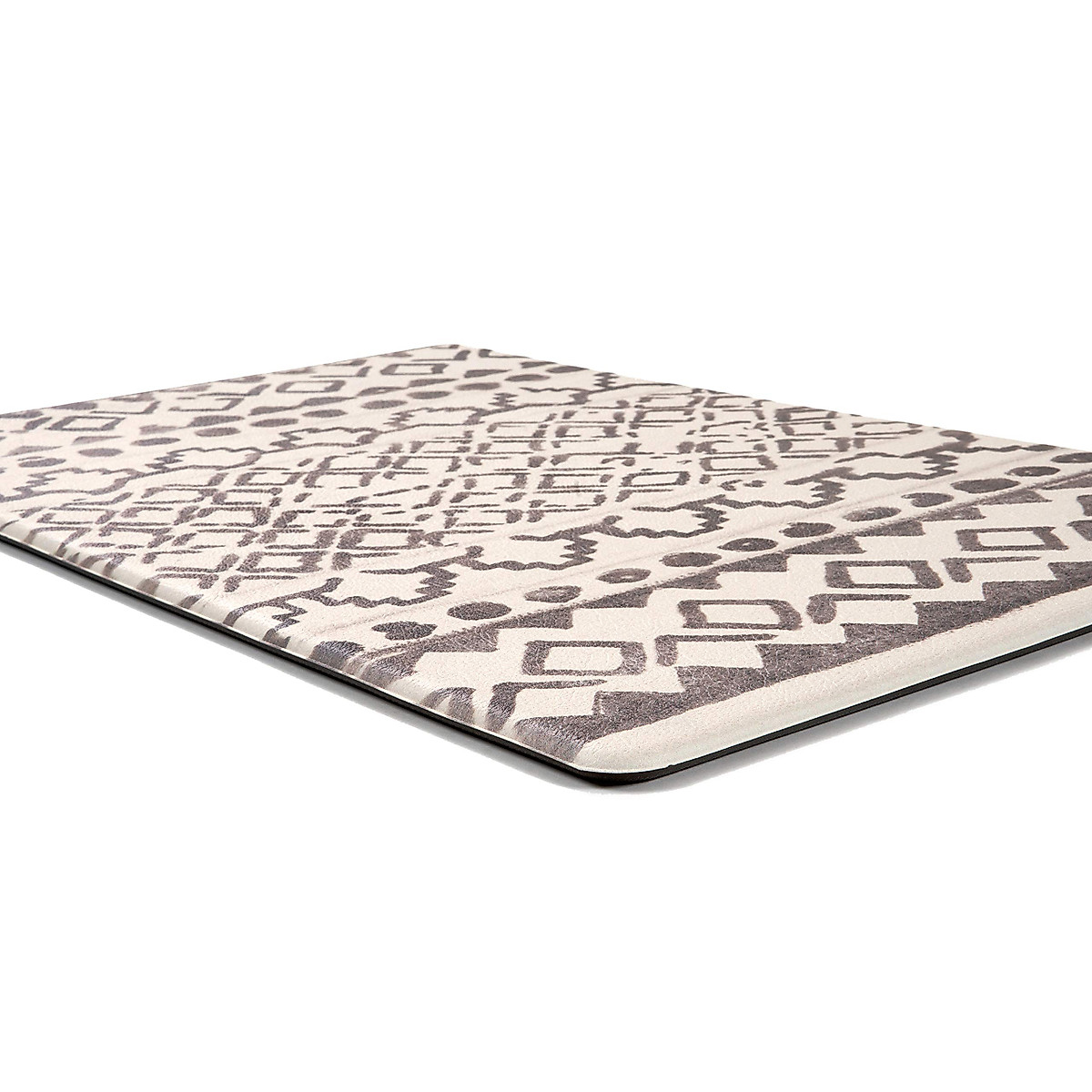 Rugshop Distressed Bohemian Anti Fatigue Standing Mat 18" x 47" Gray