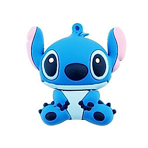 Mixse USB 2.0 Flash Drive, 32GB Stitch Cartoon Memory Stick, Lightweight and Compact, Compatible with Windows, Mac OS and Linux, No Drive/Power Supply Needed