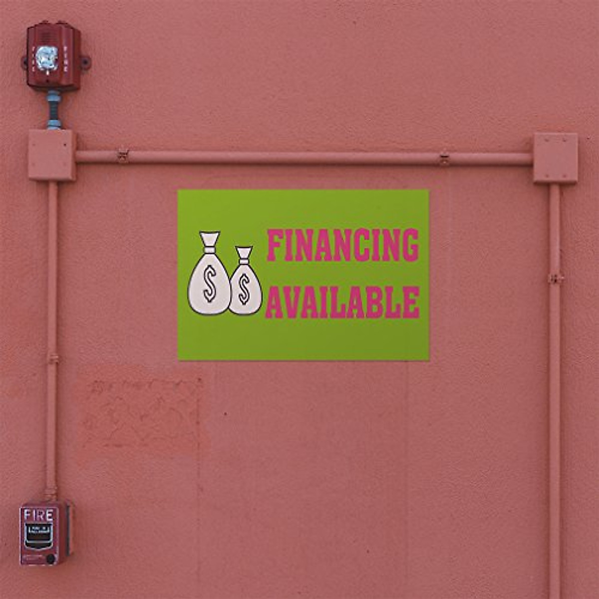 Decal Stickers Multiple Sizes Financing Available Advertising Printing B Industrial Vinyl Safety Sign Label Business 12x8Inches