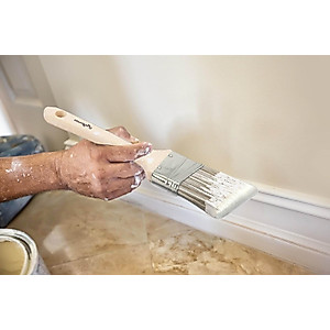 Magimate Paint Brushes Set, Sash Brushes, Soft Tapered Filament, Wood Stain Brushes for Walls, Cabinets and Fences Pack of 5