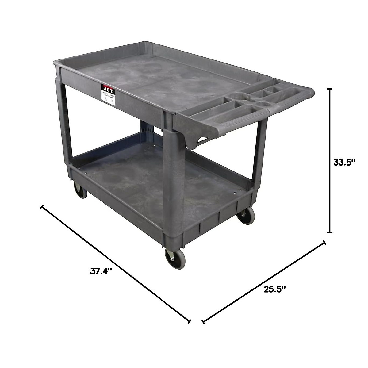 JET PUC-3725 Service Cart, 500 Lbs. Capacity (140019) , Gray