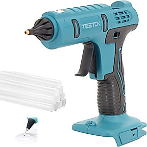TEETOK Cordless Hot Glue Gun for Makita 18V Battery, for Arts & Crafts & DIY with 20 Glue Sticks,Fast Heating,Combustion Protection 11mm (Without Battery)