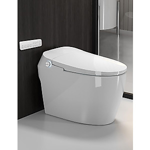 ZMJH 901 Smart Toilet with Bidet Built in, One Piece Elongated Toilet, Dryer and Warm Water, Heated Seat, Auto Flush, Soft Close Seat, Remote Control