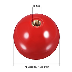 MECCANIXITY Joystick Handle Top Ball Head M6 Red/Green/White/Yellow/Blue Easy to Install for Arcade Game Part
