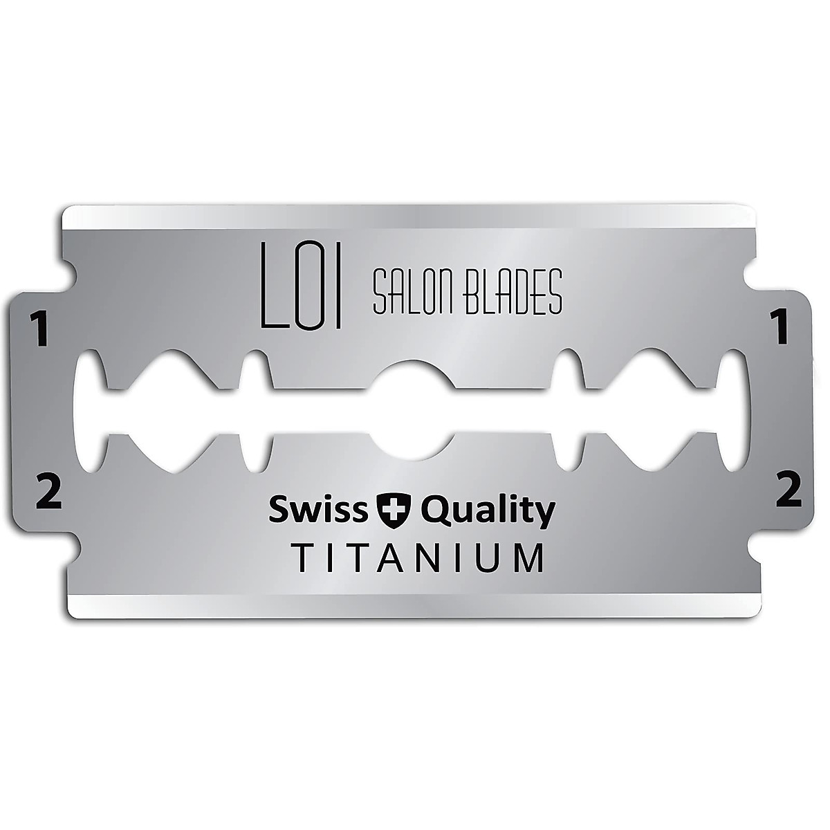 100 Loi Titanium Double Edge Razor Blades For Safety Razor - Men´s Safety Razor Blades For Shaving For Men For A Smooth And Clean Shave (1 Year Supply)