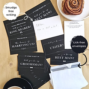 Hat Acrobat 13 Pack Will You Be My Groomsman, Best Man Proposal Card Set Including Officiant Proposal Card, Will You Be My Ring Bearer, Will You Be Our Usher Card