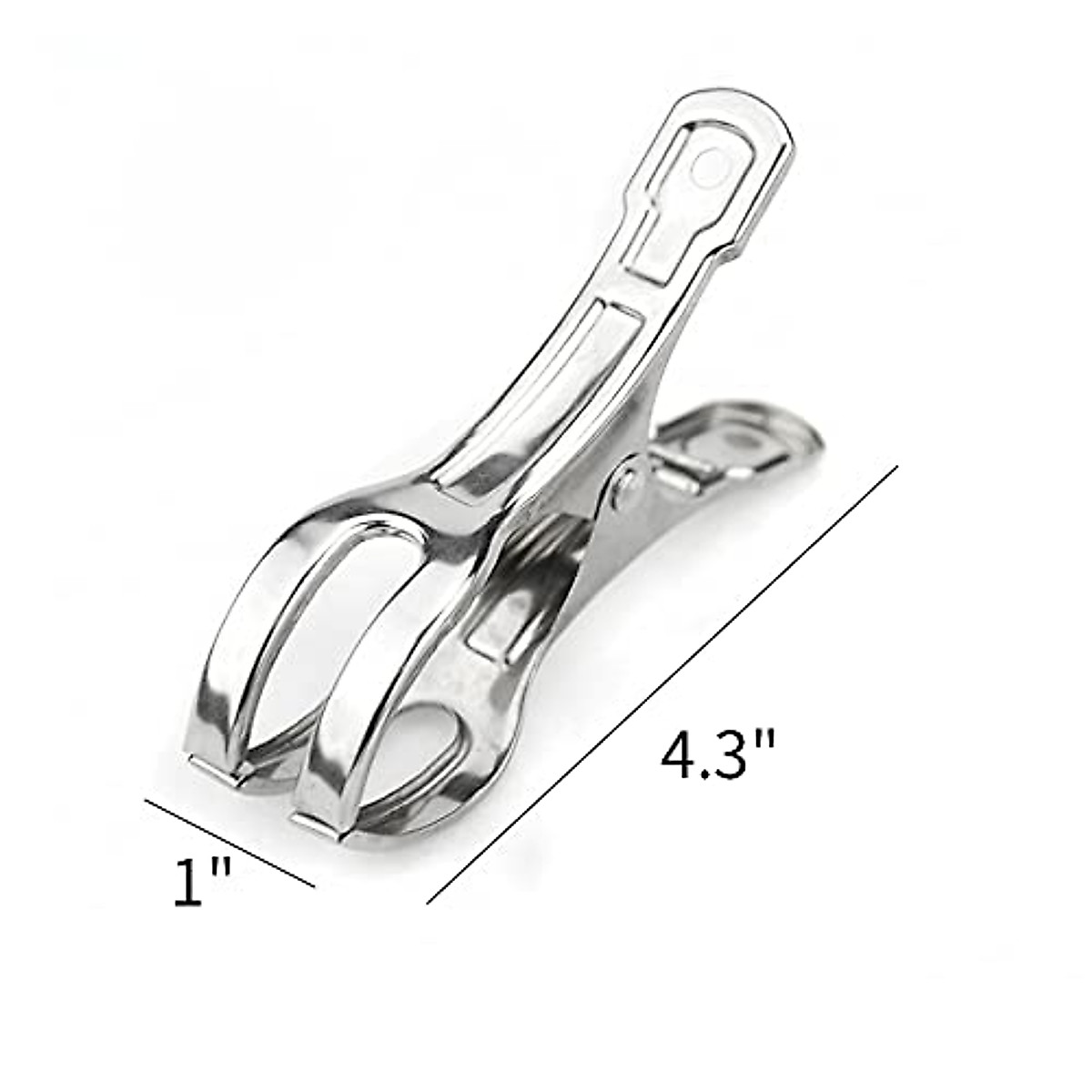 LINNNZI Greenhouse Clips, 4.3 inch Garden Clips, Stainless Steel Plant Clips Clamps with Strong Grip for Garden Hoops Film Row Cover Netting Towel Clothesline