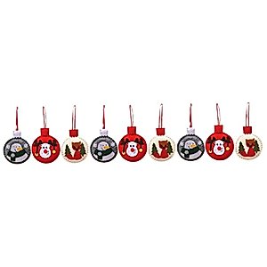 Didiseaon 9 Pcs Christmas Decorations Home Decoration Appliques Embellishments House Decorations for Home Christmas Reindeer Ornaments Felt Window Ornaments Wool Felt Christmas Ornaments