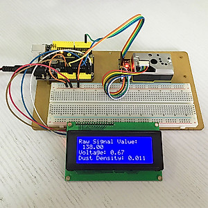 KEYESTUDIO Pm2.5 Dust Sensor Pm2.5 Air Particle Monitor for Arduino Mega Controller R3 Nano Micro Pro Mini