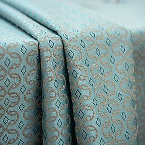 YONGLIU Jacquard Rectangle Tablecloth Luxury Geometric Table Cloth Waterproof Wrinkle Resistant Washable Heavy Duty Indoor Outdoor Table Cover for Kitchen Dining Room Decoration