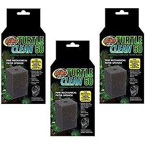 Zoo Med (3 Pack) Turtle Clean 50 and 70 External Canister Filters Fine Mechanical Sponges