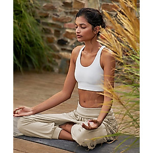 DIBAOLONG Womens Yoga Joggers Loose Workout Sweat Pants Comfy Lounge Pants with Pockets Apricot XL