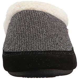 Acorn Women's Mule Ragg Slipper, Dark Charcoal Heather, Large Standard US Width US
