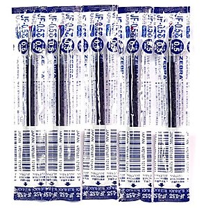 Zebra 0.5mm Blue Black Ink Refill (JF-0.5), for Zebra Sarasa Clip 0.5 Gel Ballpoint Pen(JJ15-FB), × 5 Pack/total 5 pcs (Japan Import) [Komainu-Dou Original Package]