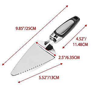 Awpeye 2PCS Flatware Pie Server Stainless Steel Cake Cutter, Pizza/Tart/Dessert Slicer.
